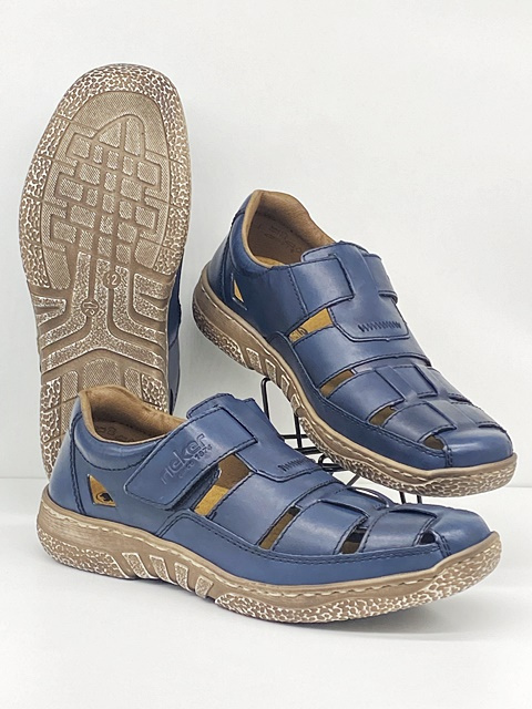 Rieker buty męskie 03578-14 granatowe sandały zabudowane, tęgość H ...